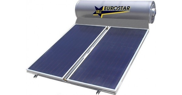 Sole Eurostar 200-2T-175 Inox Boiler Ηλιακός Θερμοσίφωνας 200 λίτρων Glass Διπλής Ενέργειας με 3 ...